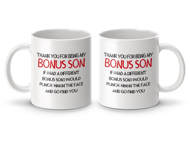 Bonus Son Gifts, Bonus Son Mug, Best Bonus Son, Stepson Gifts From ...