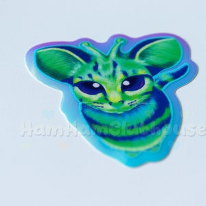 Boy Why You so Gnarp Gnap Alienposting Glow in the Dark Iridescent Sticker - Etsy