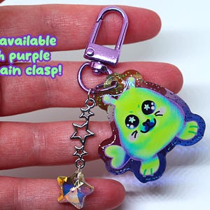 Boy Why You so Gnarp Gnap Alien Seal Alienposting Meme Glitter Acrylic Phone Charm - Etsy