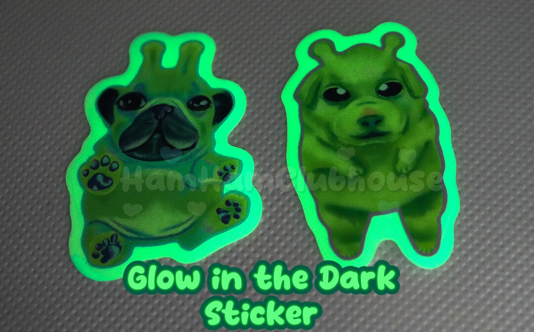 Geeble Jotchua Alienposting Glow in the Dark Iridescent Sticker - Etsy