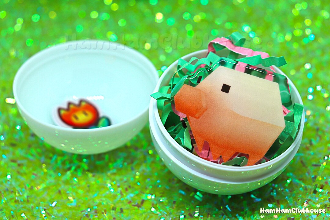 Paper Video Game Lil Oinks Surprise Acrylic Pin Mystery Egg Blind Bag ...