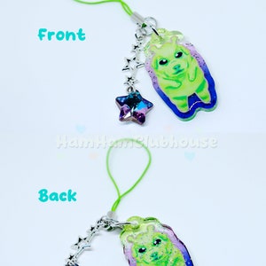 Geeble Jotchua Alienposting Glitter Acrylic Phone Charm - Etsy