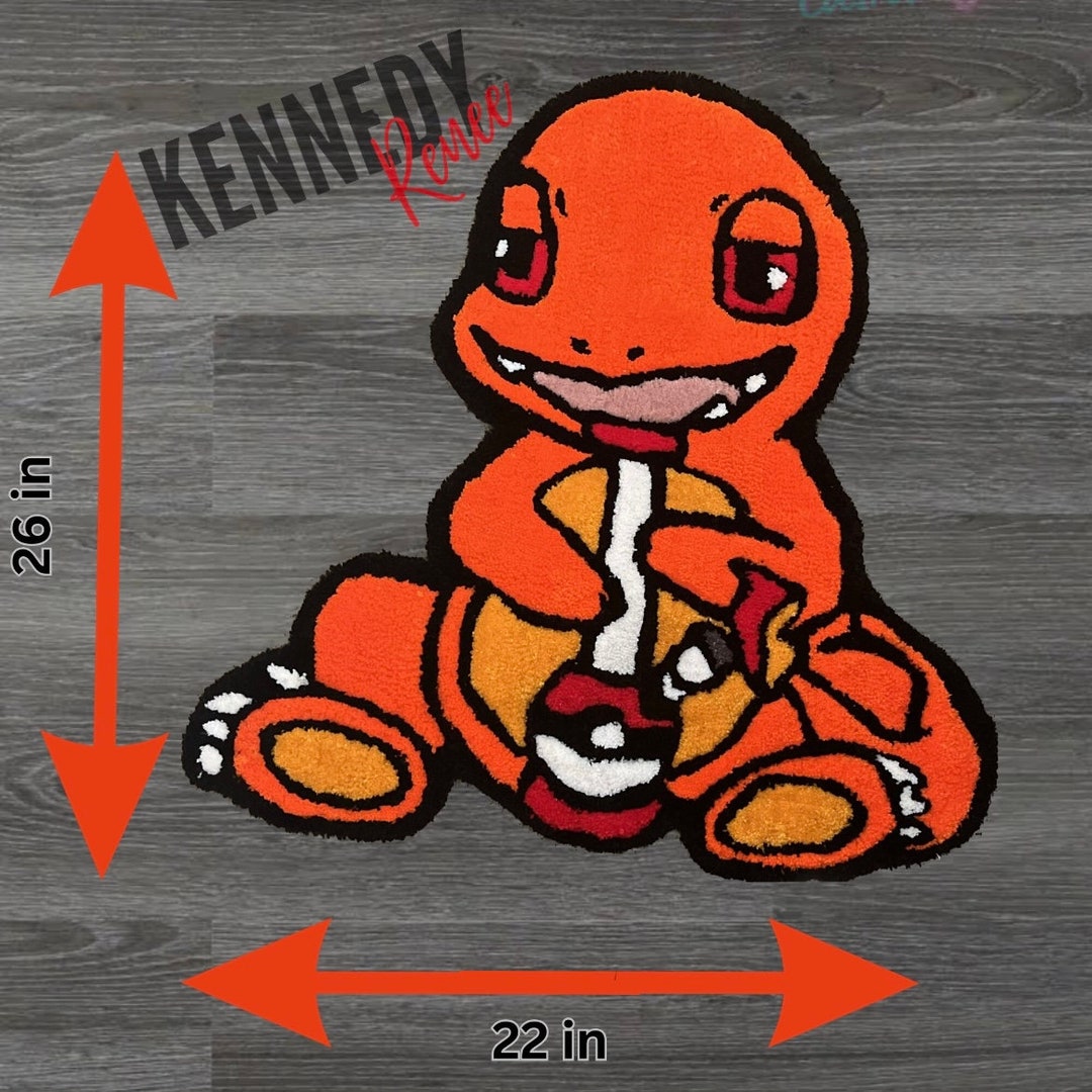 Custom Charmander Pokémon Rug - Etsy