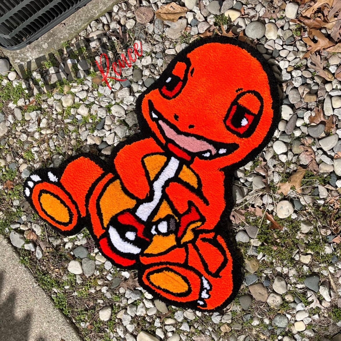 Custom Charmander Pokémon Rug - Etsy