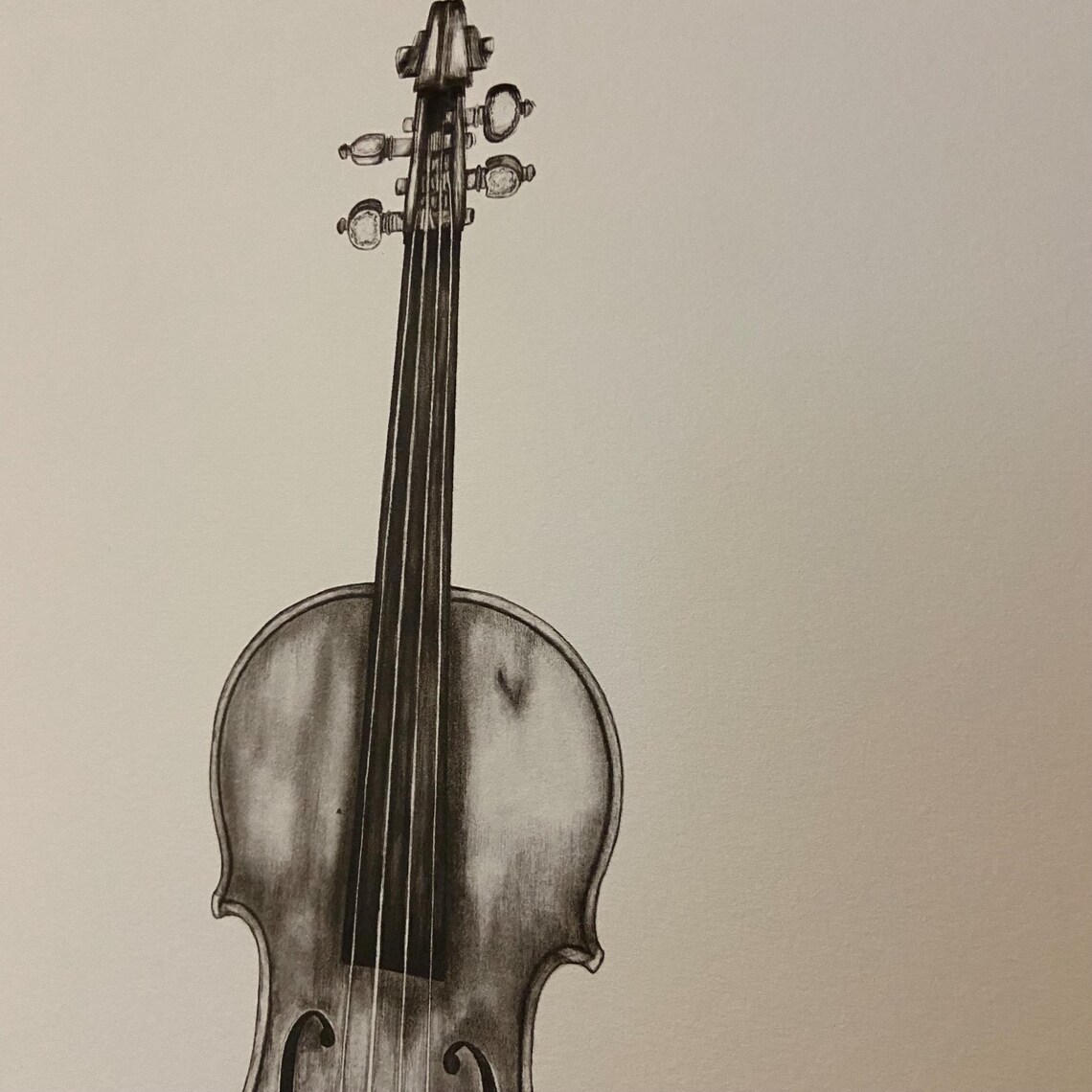 Stradivarius 1715 alard, Baron Knoop Violin Drawing - Etsy