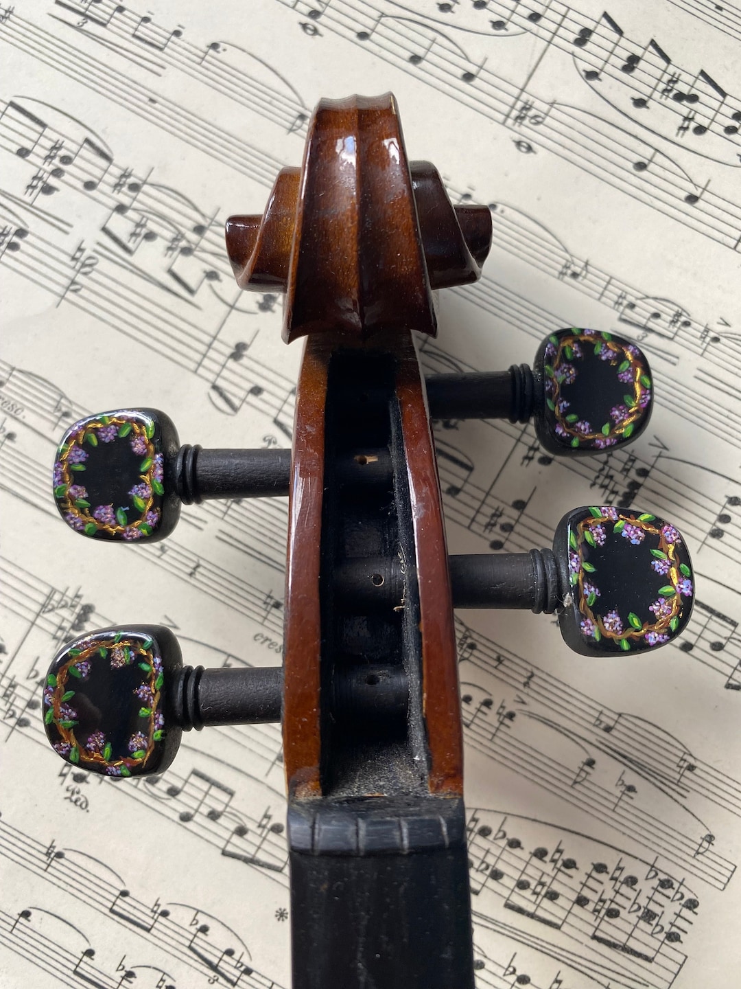Hand-painted Viola Pegs - Etsy