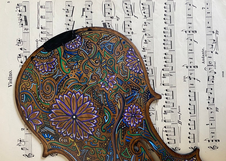 Decorative Violin Wall-hanging - Etsy