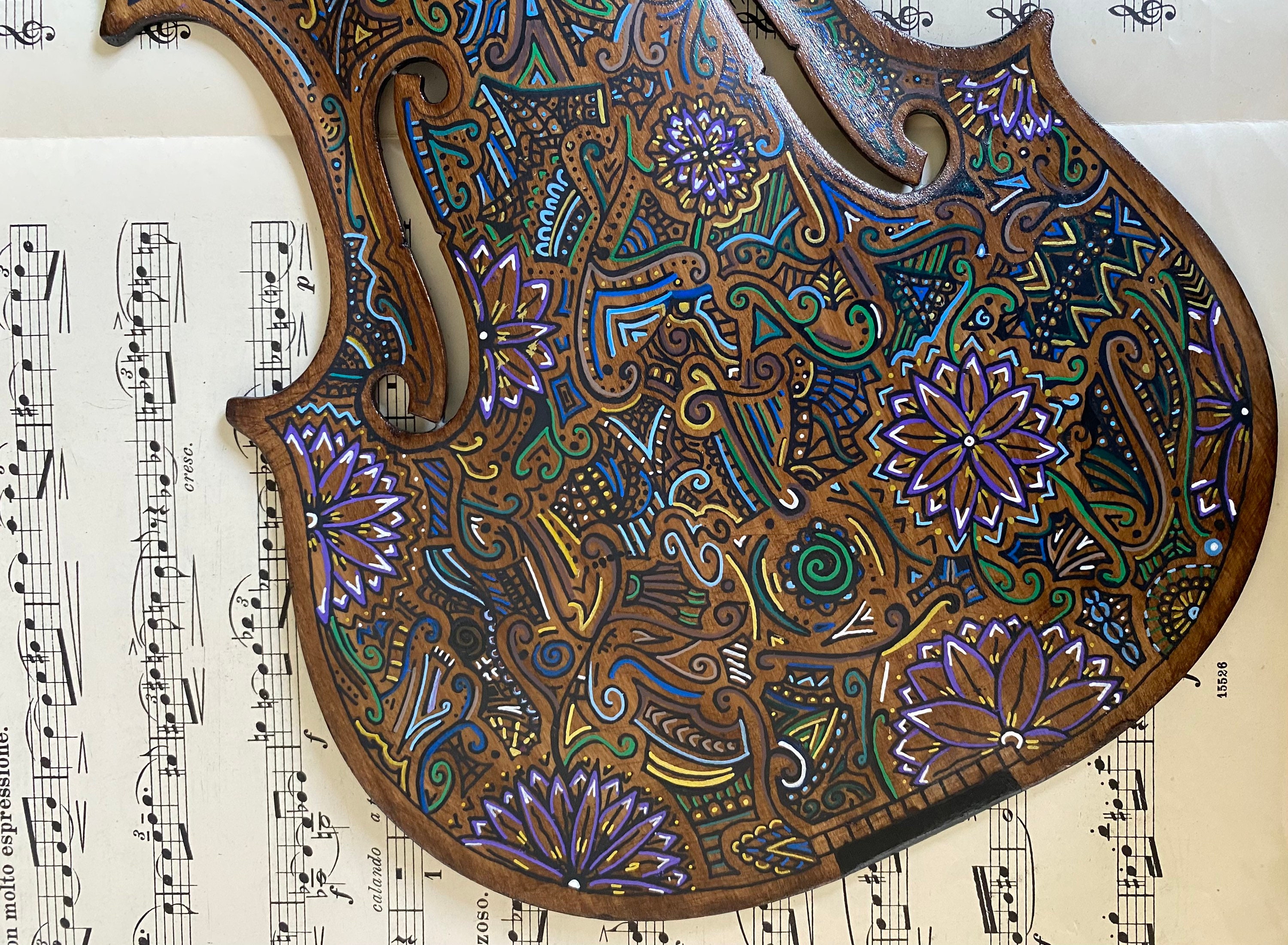 Decorative Violin Wall-hanging - Etsy