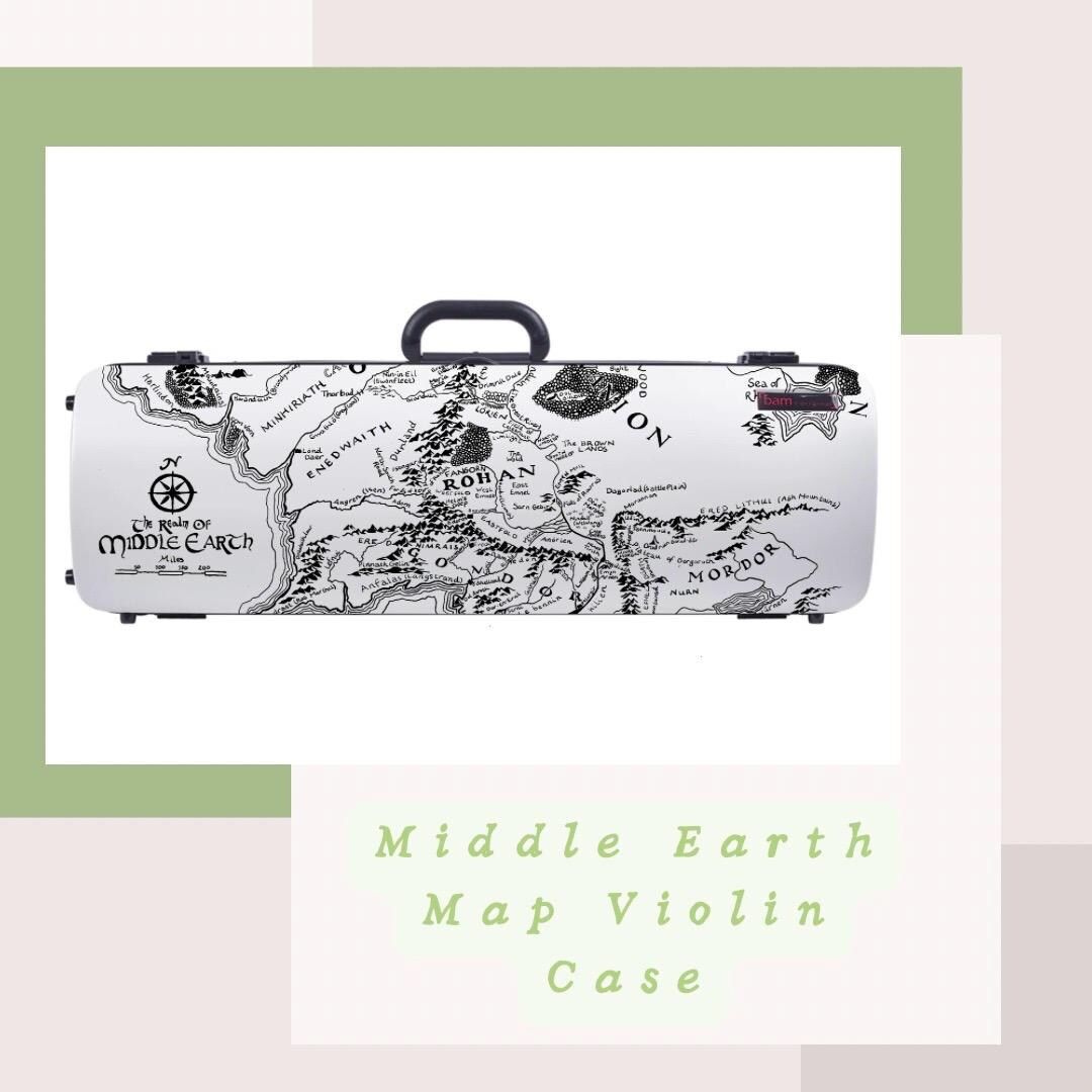 Middle Earth Map Violin Case - Etsy