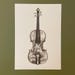 Stradivarius 1715 alard, Baron Knoop Violin Drawing - Etsy
