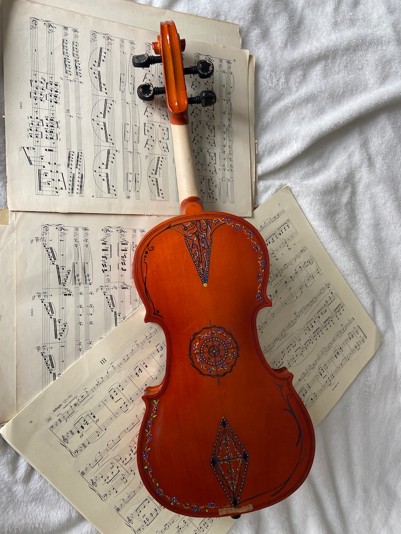 Hand-painted Violin Outfit - Etsy