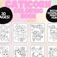 Cute Animal Coloring Pages for Kids and Adults, Animal Printable ...