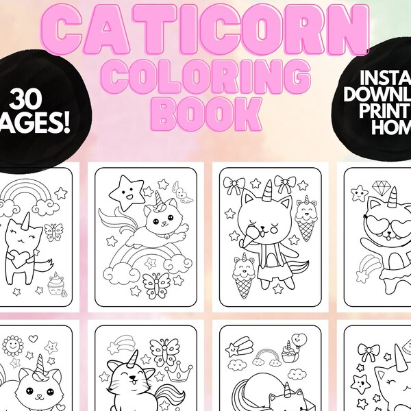 Cute Animal Coloring Pages for Kids and Adults, Animal Printable ...