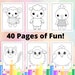 Cute Animal Coloring Pages for Kids, 40 Printable Coloring Farm Animal ...