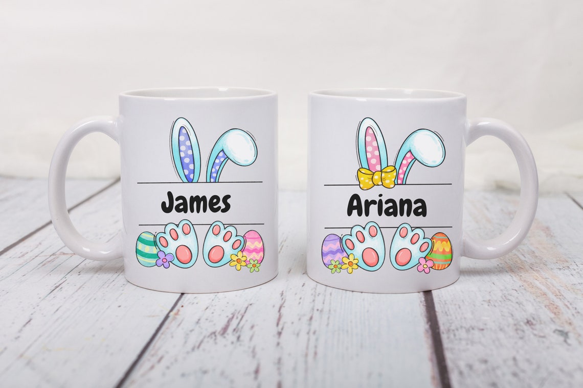 Personalized Easter Mug for Kids, Custom Name Easter Mug , Cute Easter ...