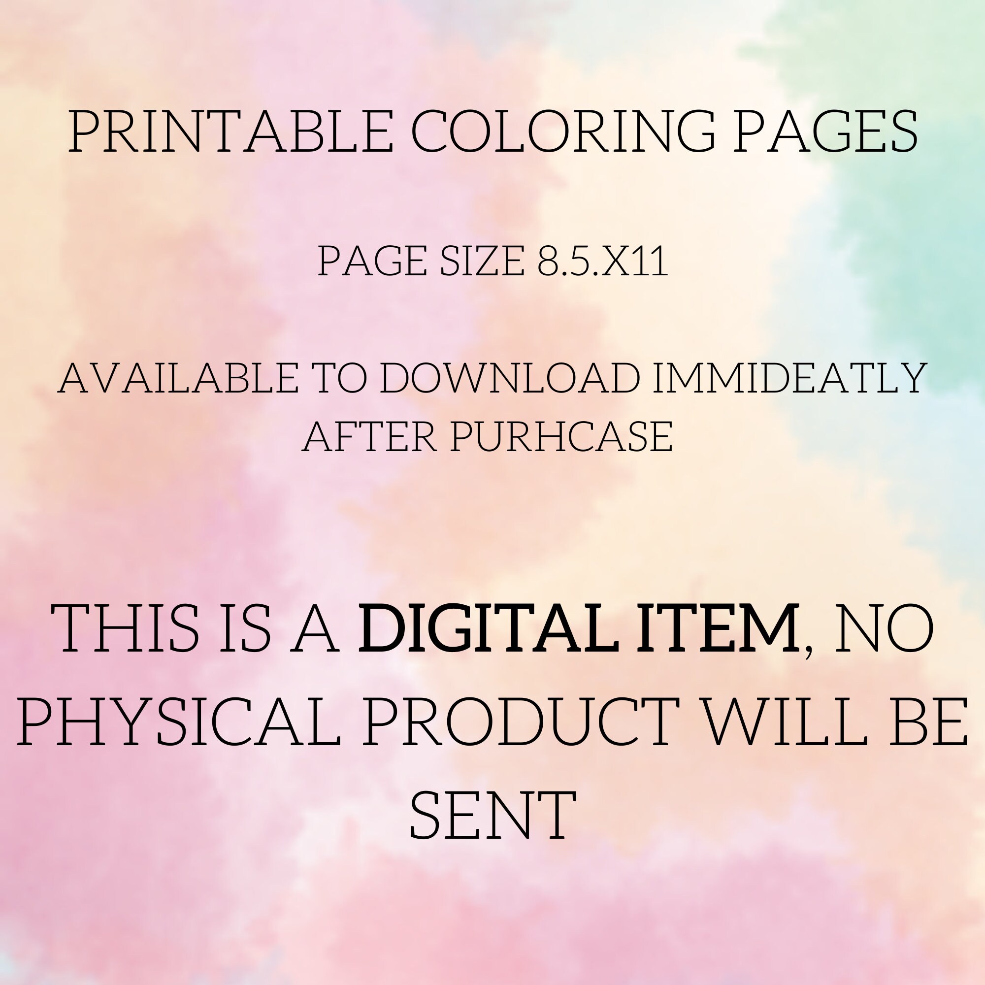 Cute Kawaii Coloring Book for Kids Teens Adults Coloring - Etsy