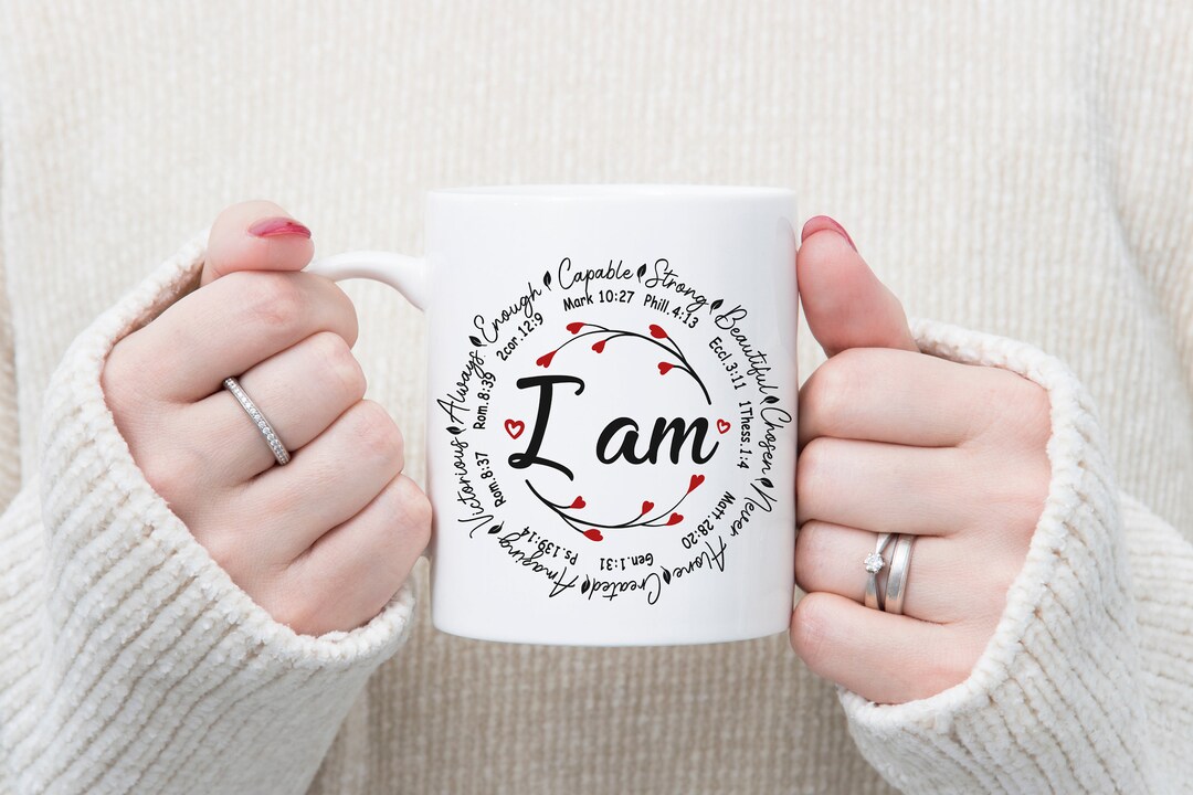 Christian Coffee Mug With Bible Verses , Religious Mug, Bible Mug ...