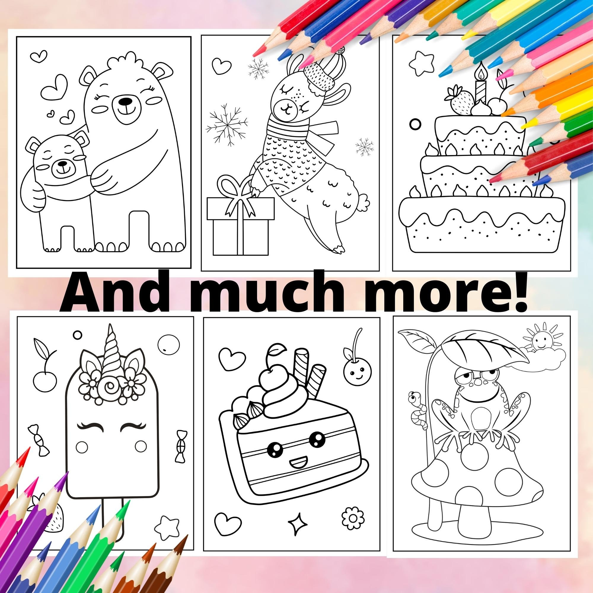 Coloring Pages for Kids 100 Printable Coloring Pages for - Etsy