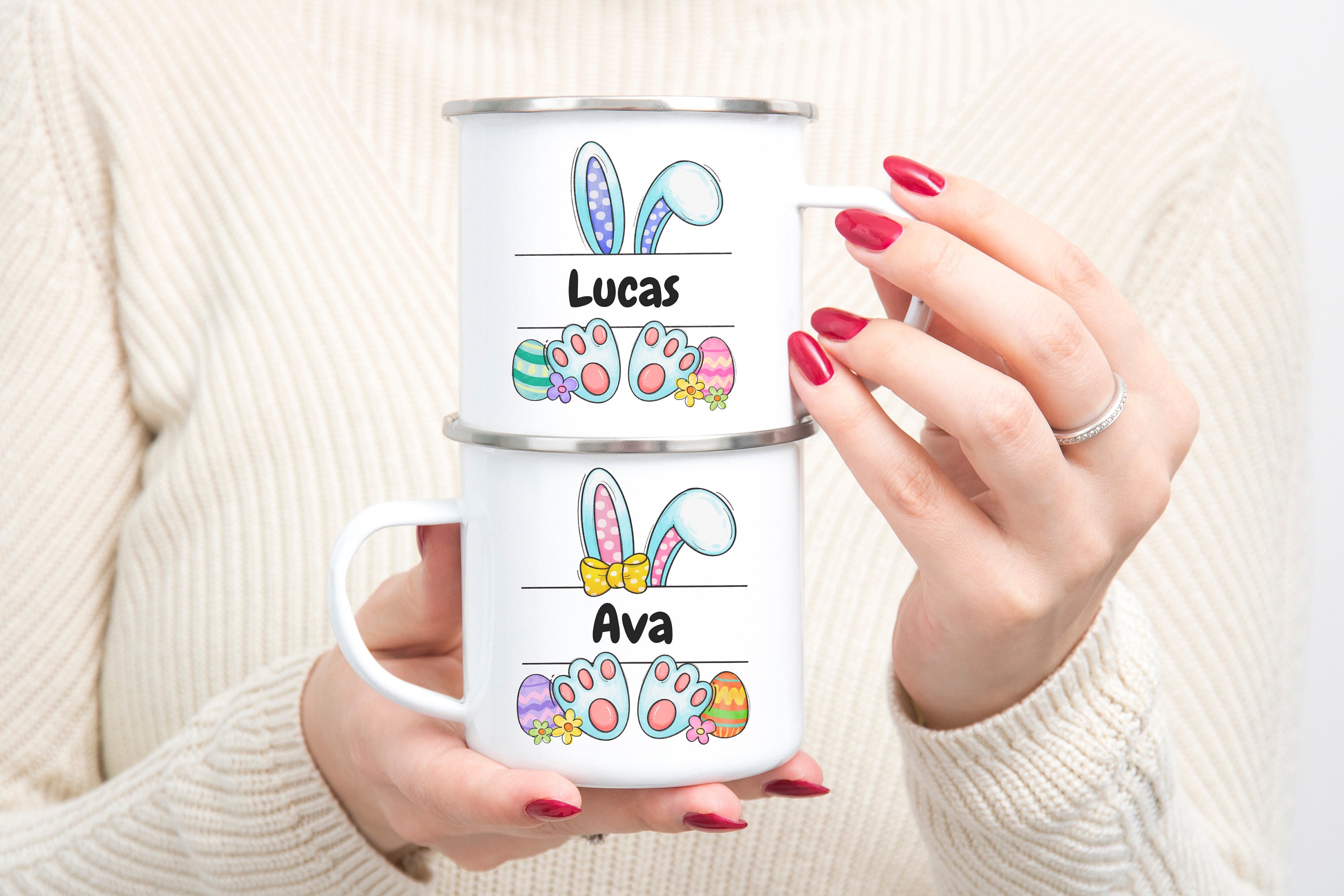 Personalized Easter Mug for Kids, Custom Name Easter Mug , Cute Easter ...