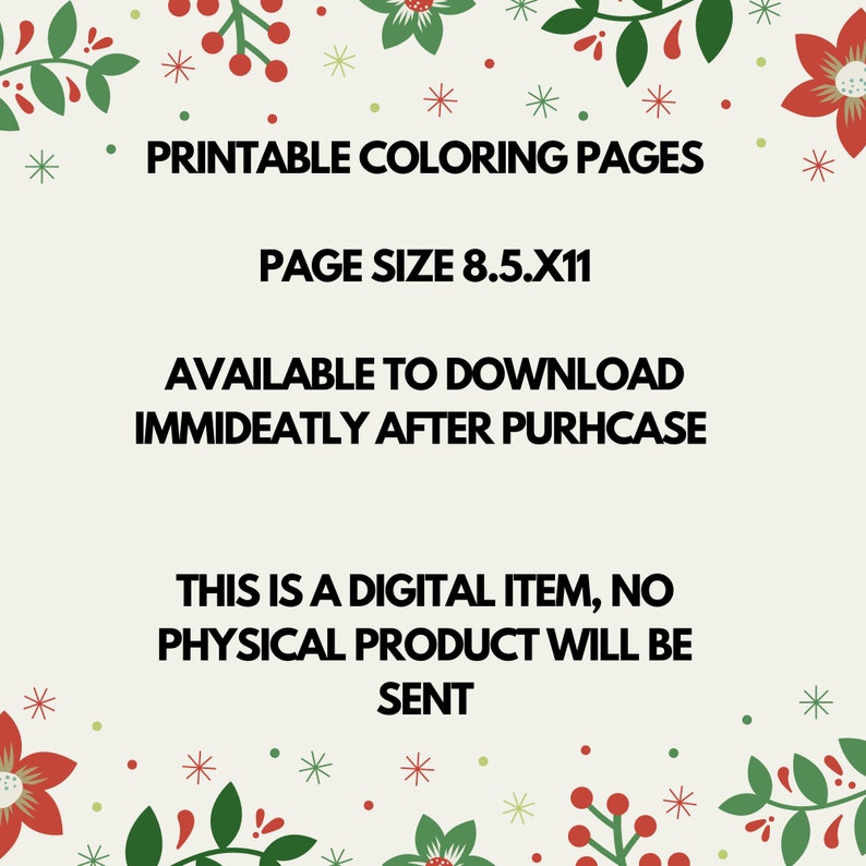 50 Christmas Activity Pages for Kids, Christmas Colouring Pages ...