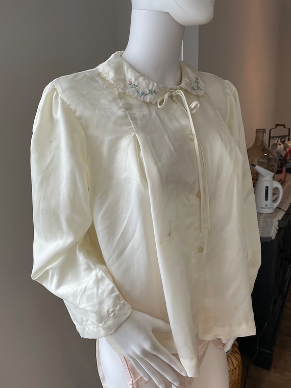 Vintage Lingerie Barbizon Bed Jacket pastel yellow … - Gem