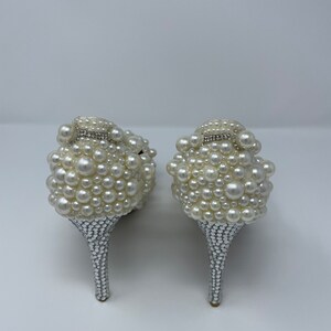Grace Core Custom Pearl and Crystal Heels - Etsy