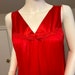 Vintage Lingerie Red Vanity Fair Night Gown Sz M - Etsy