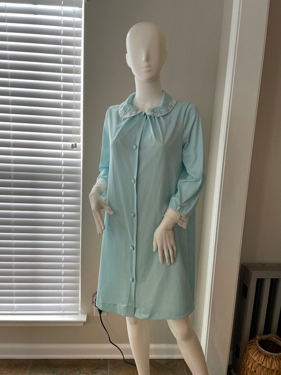 Vintage Lingerie Robe Small Robins Egg Blue by Gossard Artemis - Etsy