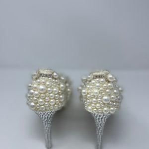 Grace Core Custom Pearl and Crystal Heels - Etsy