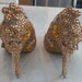 Custom Crystal Heels Brown Crystals Pointy Toe - Etsy