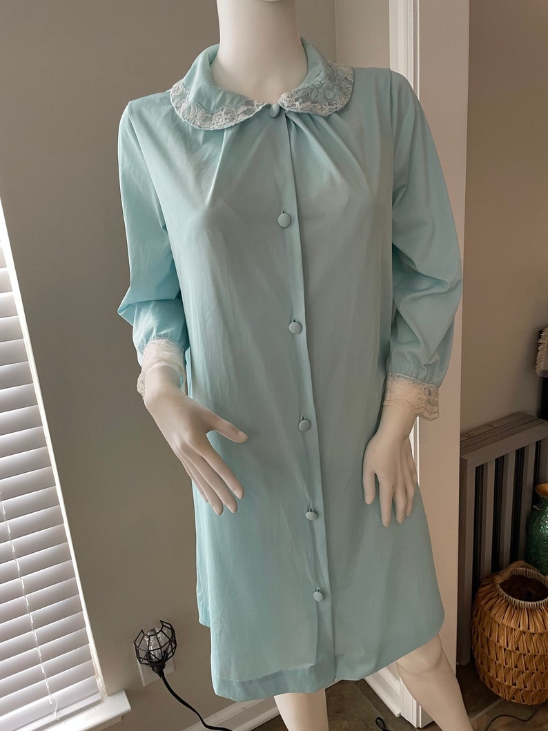 Vintage Lingerie Robe Small Robins Egg Blue by Gossard Artemis - Etsy