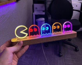 Led Pac Man Light - Etsy