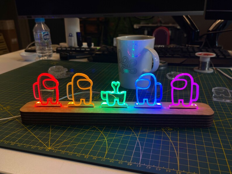 Among US Twitch Gamer Streamer Light Amongus LED Sign - Etsy