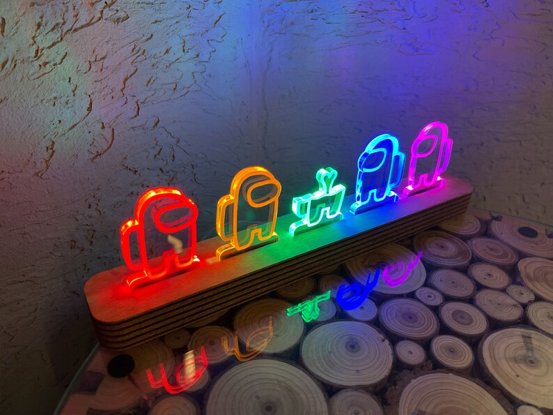 Among US Twitch Gamer Streamer Light Amongus LED Sign - Etsy