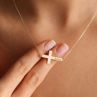 Girls Cross Necklace - Etsy