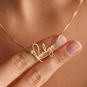 925 Sterling Silver Name Necklace, Personalized Name Necklace ...