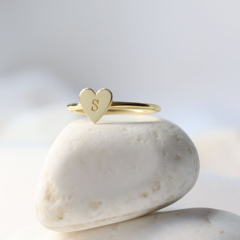 Letter Ring - Etsy