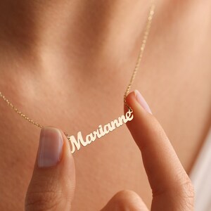 Custom Name Necklace, Initial Necklace, Personalized Name Necklace ...