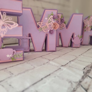 3D Letters,tea Party Decorations - Etsy