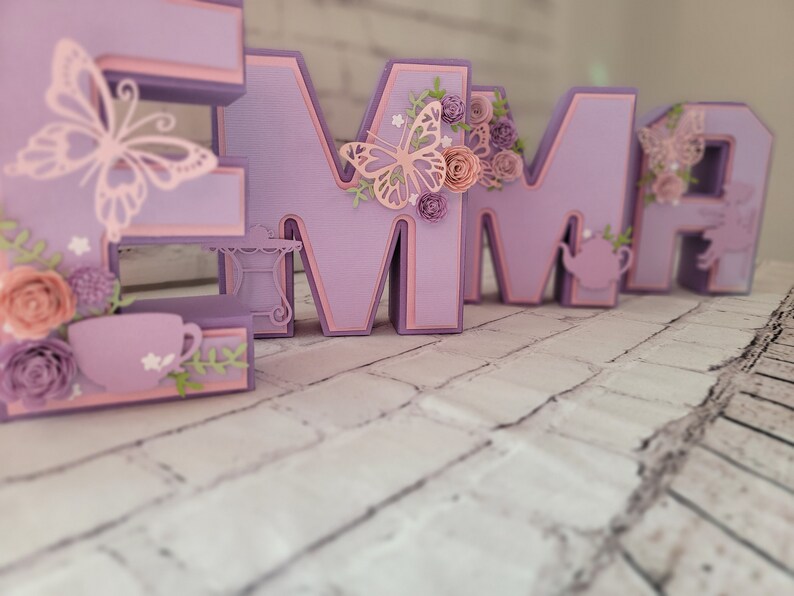 3D Letters,tea Party Decorations - Etsy