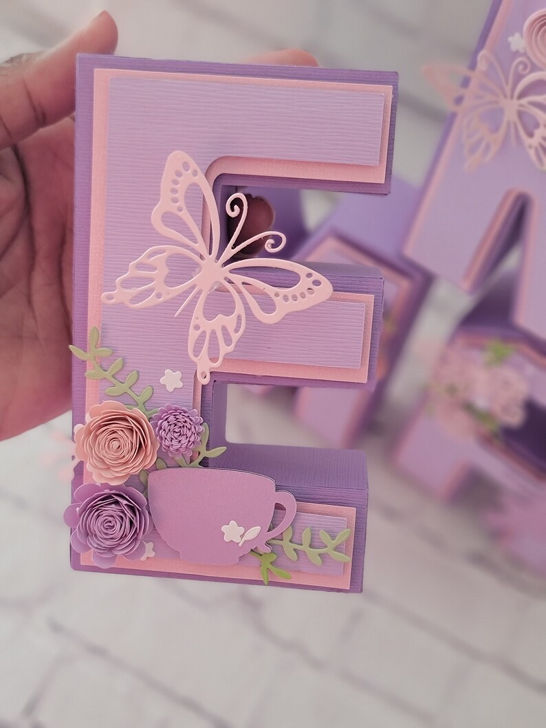 3D Letters,tea Party Decorations - Etsy
