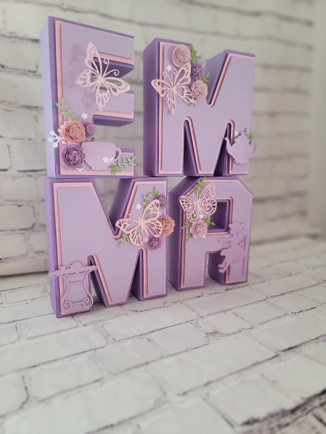 3D Letters,tea Party Decorations - Etsy