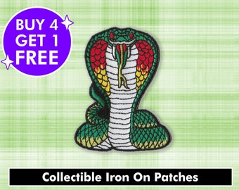 Cobra Patch 3.25 Inch Snake Iron/sew-on Badge Gym Martial - Etsy