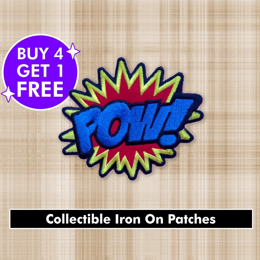 Comic Pow Patch Pop Art Cartoon Patches Iron on Patch - Etsy