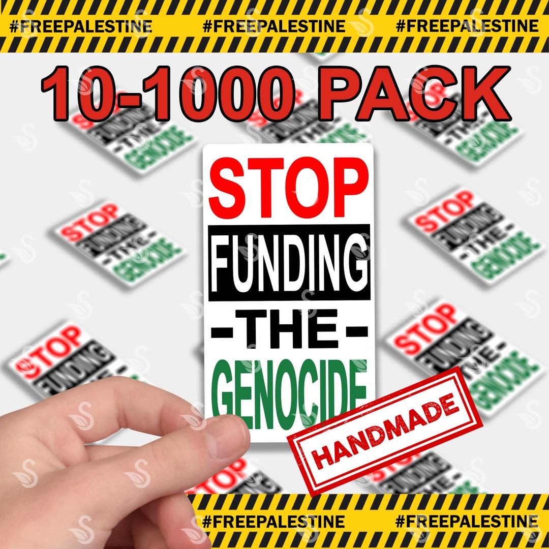 Stop War Bds Bulk Stickers Arab Save Palestine Inspiring Laptop ...