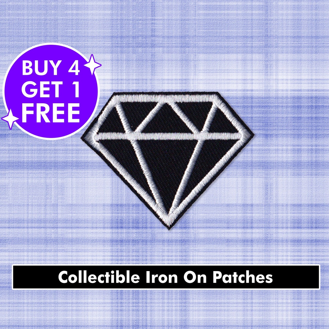 Diamond Symbol Patch Romance Love Patches Iron on Patch Embroidered ...