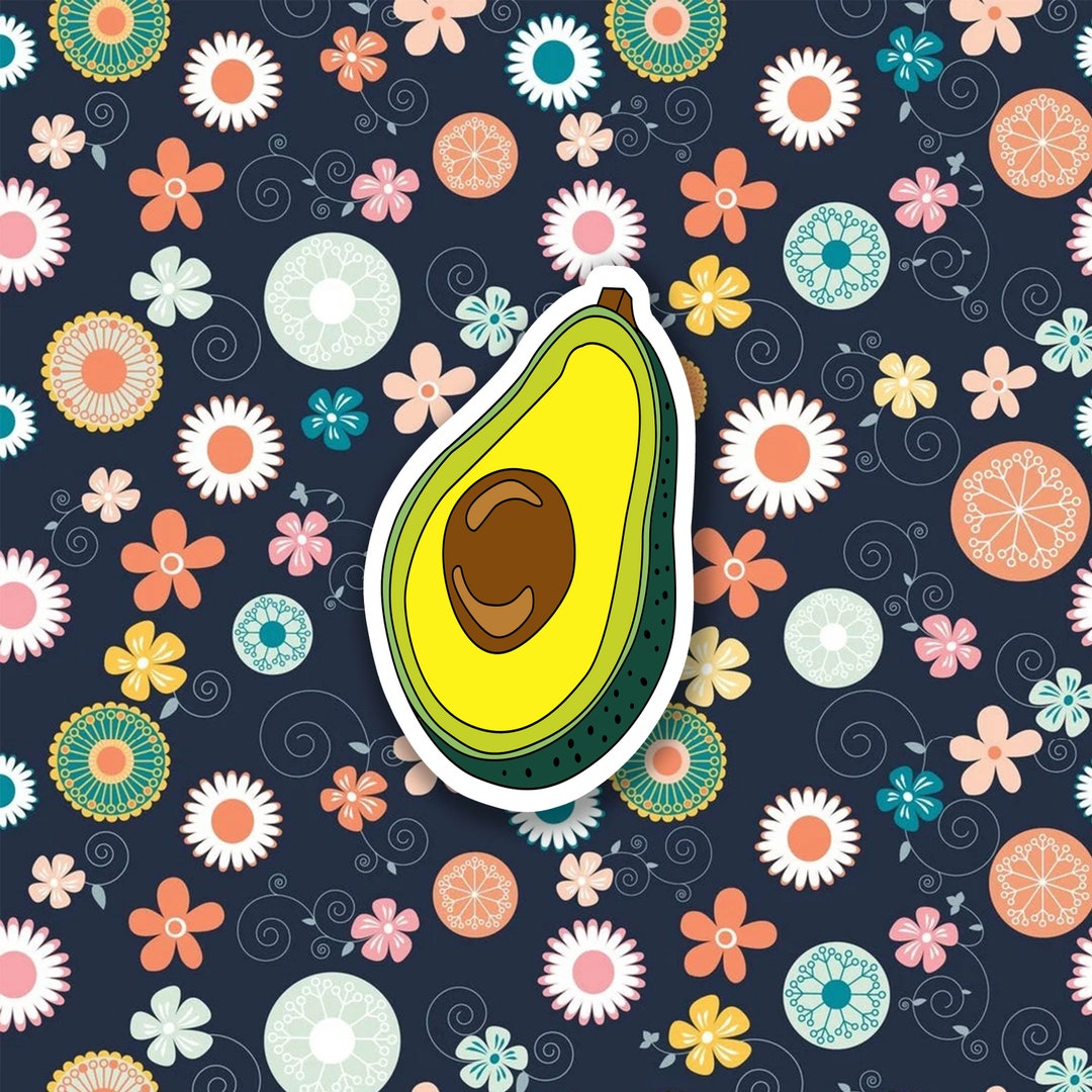 Cute Avocado Sticker Kawaii Fruit Stickers Laptop Stickers Aesthetic ...
