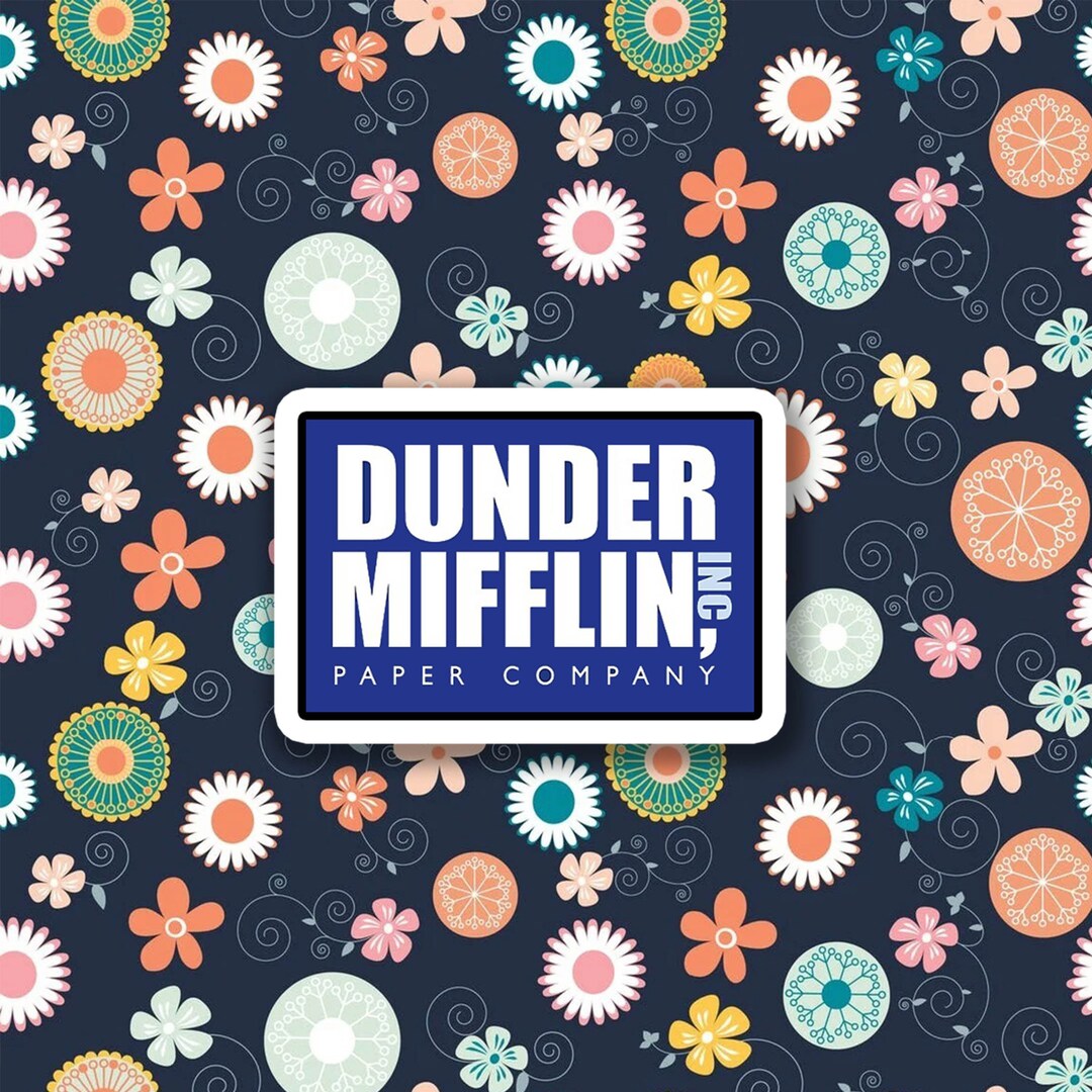Dunder Mifflin Logo Sticker the Office Tv Show Stickers Laptop Stickers ...