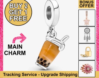 Bubble Tea Pandora Charms - Etsy