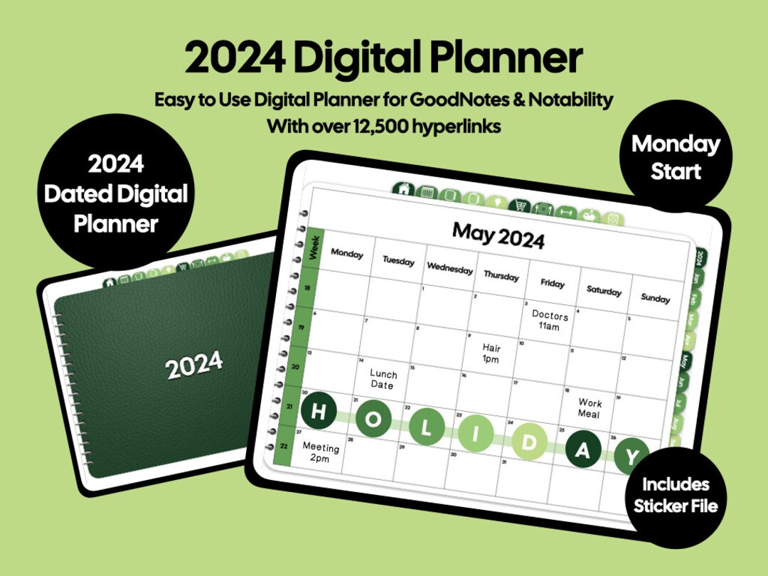 Ultimate Digital Planner 2024 for Goodnotes and Notability - Etsy